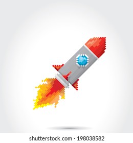 1+ Thousand 8 Bit Rocket Royalty-Free Images, Stock Photos & Pictures ...