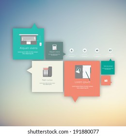 Vector Flat User Interface Ui Infographic Stock Vector (Royalty Free) 191880077 | Shutterstock