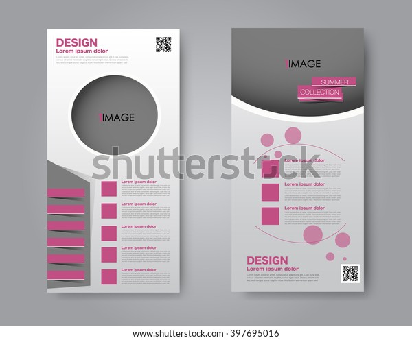 Vector Flyer Leaflet Design Set Two Stock Vector (Royalty Free ...