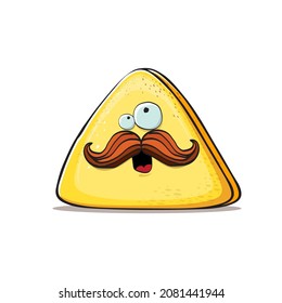 Vector Funny Cartoon Cute Triangle Cheese Stock Vector (Royalty Free ...