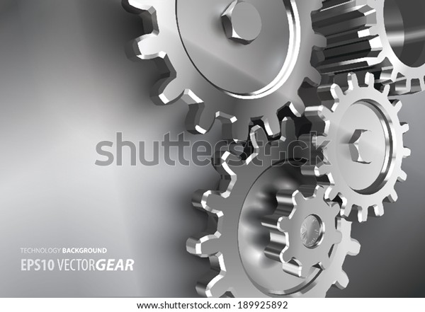 Vector Gear Background Stock Vector (Royalty Free) 189925892 | Shutterstock