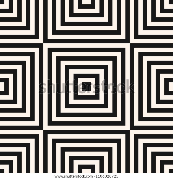 Vector Geometric Squares Seamless Pattern Abstract Stock Vector ...