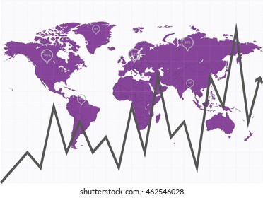 Vector Graphic Abstract Infographics Map Icons Stock Vector (Royalty ...