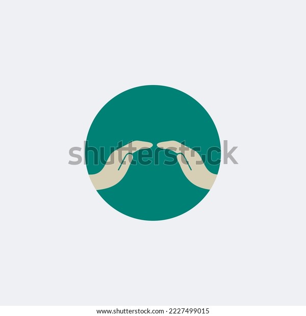 Vector Graphic Two Hands Icon Stock Vector (Royalty Free) 2227499015 ...