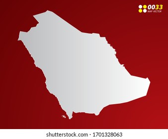 Vector Gray Gradient Saudi Arabia Map Stock Vector (Royalty Free ...