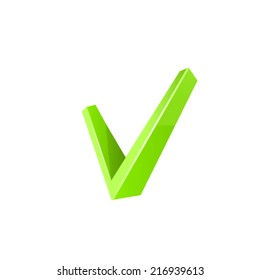 Vector Green Check Mark Stock Vector (Royalty Free) 216939613 ...