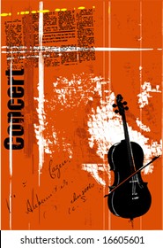 Grunge Festival Gig Poster Flyer Template Stock Vector (Royalty Free ...