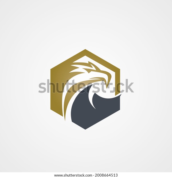 Vector Hawk Staring Forward Logo Stock Vector (Royalty Free) 2008664513 ...