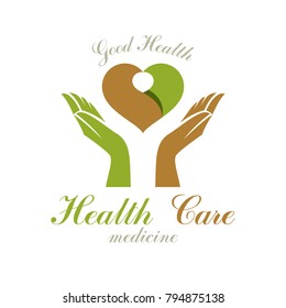 Caring Hands Holding Heart Vector Graphic Stock Vector (Royalty Free) 695805043 | Shutterstock