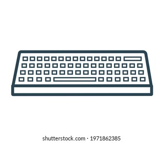 Keyboard Keypad Computer Icon Vector Isolated Stock Vector (Royalty ...