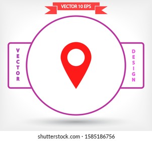 Vector Icon Search Map 10 Eps Stock Vector (Royalty Free) 1585186756 ...