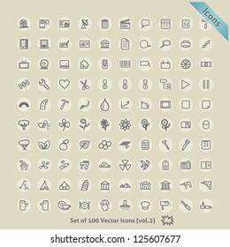 Vector Icons Design Symbol Collection Stock Vector (Royalty Free ...