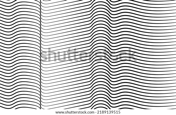 Vector Illustration Black Pattern Lines Abstract Stock Vector (Royalty ...