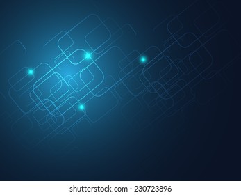 Vector Illustration Blue Line Pattern Background Stock Vector (Royalty ...