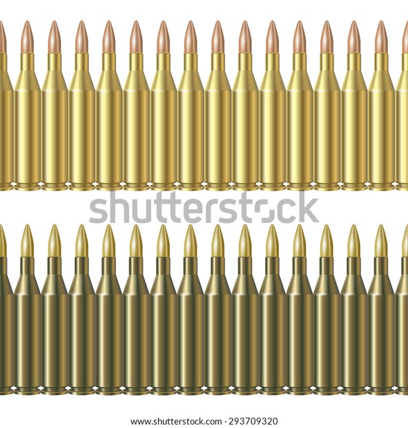 Vector Illustration Bullet Pattern Line Isolated Stock Vector (Royalty ...