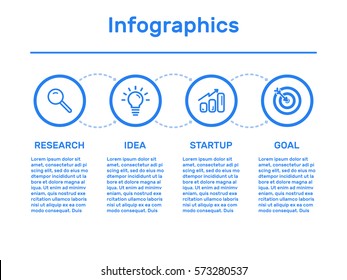 Vector Illustration Business Data Visualization Process Stock Vector ...