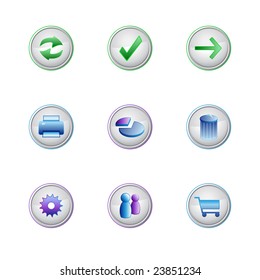 Vector Illustration Different Website Internet Icons Stock Vector ...