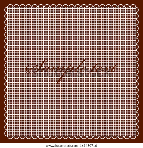 Vector Illustration Doily Stock Vector (Royalty Free) 161430716 ...