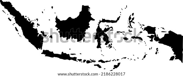 Vector Illustration Indonesia Map Stock Vector (Royalty Free ...