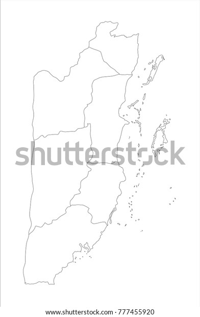 Vector Illustration Map Belize White Background Stock Vector (Royalty ...