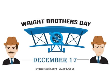 Vector Illustration On Theme Wright Brothers Stock Vector (Royalty Free ...