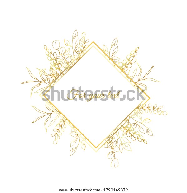 Vector Illustration Rectangular Frame Template Text Stock Vector ...