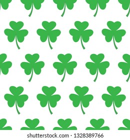 Vector Illustration Repeating Clover Pattern On Stock Vector (Royalty ...