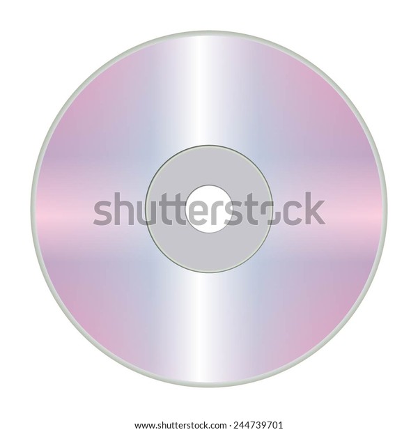 Vector Illustration Shiny Disk Stock Vector (Royalty Free) 244739701 ...