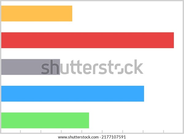 Vector Illustration Simple Bar Graph Stock Vector (Royalty Free ...