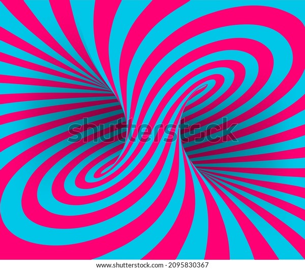 Vector Illustration Torus Inside View Geometrical Stock Vector (Royalty ...