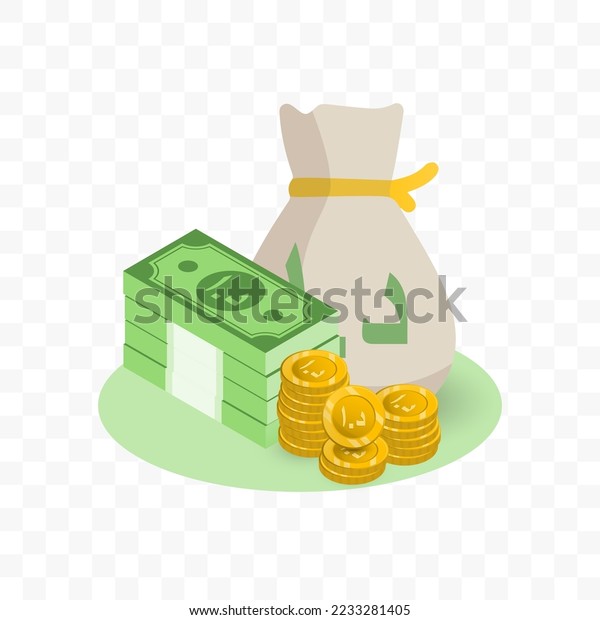 Vector Illustration Uae Dirham Currency Random Stock Vector (Royalty ...