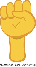 Vector Emoticon Illustration Yellow Cartoon Hand Stock Vector (Royalty ...