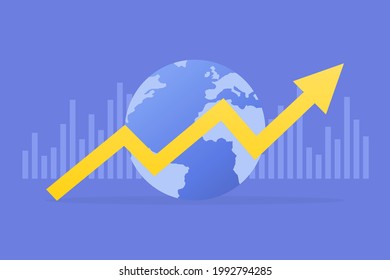Vector Illustrations Earth Arrow Stock Vector (Royalty Free) 1992794285 ...