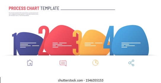Vector Infographic Numbered Process Chart Template Stock Vector (Royalty Free) 1546355153 ...