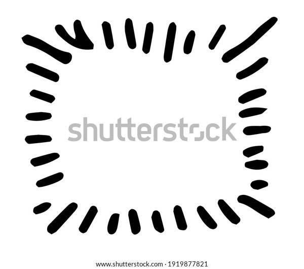 Vector Isolated Element Square Frame Short Stock Vector (Royalty Free ...