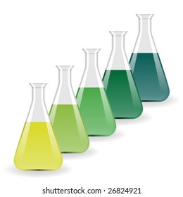 Vector Laboratory Flasks Stock Vector (Royalty Free) 26824921 ...