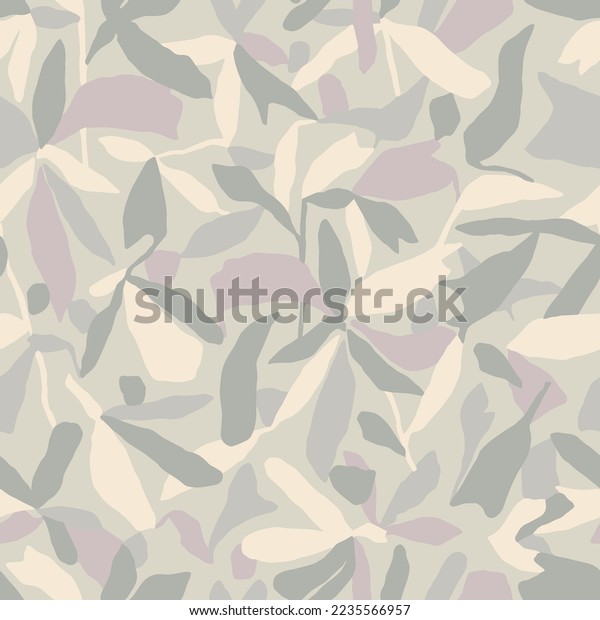 Vector Leaf Illustration Seamless Repeat Pattern Stock Vector (Royalty ...