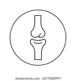 Vector Linear Icon Joint Bone Orthopedics Stock Vector (Royalty Free ...