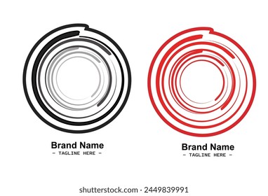 Vector Logo Shape Circle Can Be Stock Vector (Royalty Free) 2449839991 ...