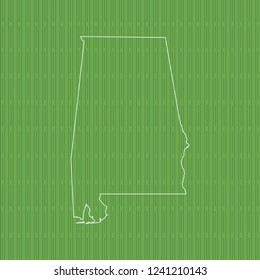 Vector Map Alabama Stock Vector (Royalty Free) 1241210143 | Shutterstock