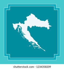 Vector Map Croatia Stock Vector (Royalty Free) 1234358209 | Shutterstock