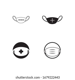 Sanitation Protection Facemask Ppe Icon Set Stock Vector (Royalty Free ...