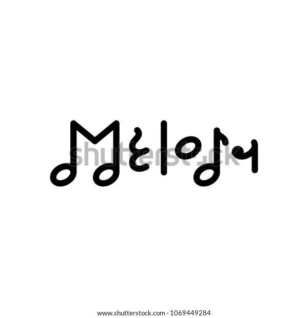Vector Melody Logo Design Template Graphic Stock Vector (Royalty Free ...