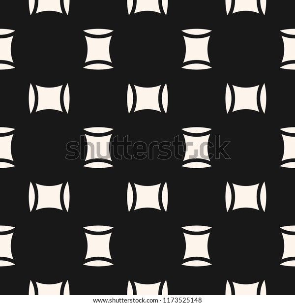 Vector Minimalist Seamless Pattern Simple Monochrome Stock Vector ...