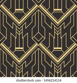 Art Deco Seamless Luxury Geometric Pattern Stock Vector (Royalty Free ...