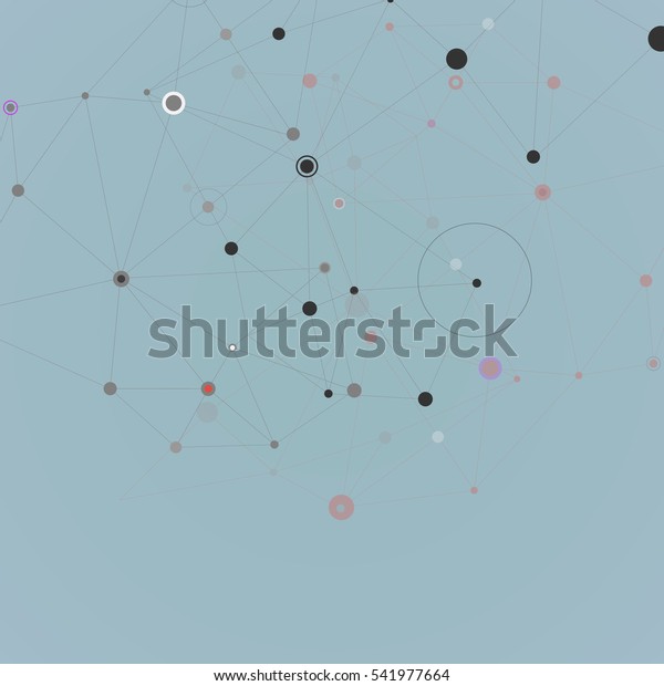 Vector Network Connection Background Your Presentation Stock Vector Royalty Free 541977664
