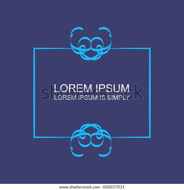 Vector Outline Text Template Stock Vector (Royalty Free) 600037031 ...