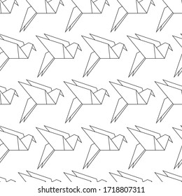Vector Pattern Linear Origami Images Stock Vector (Royalty Free ...