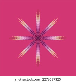 Vector Patterns Arranged Radially Stock Vector (Royalty Free ...