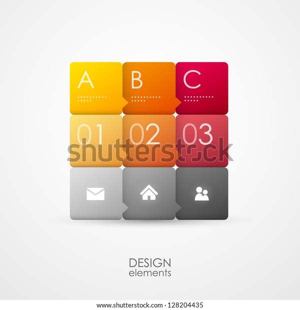Vector Presentation Panel Stock Vector (Royalty Free) 128204435 ...